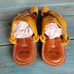 Camel Threads | Shoes | Saudi Madas Sandals Unisex Mustard Yellow ...